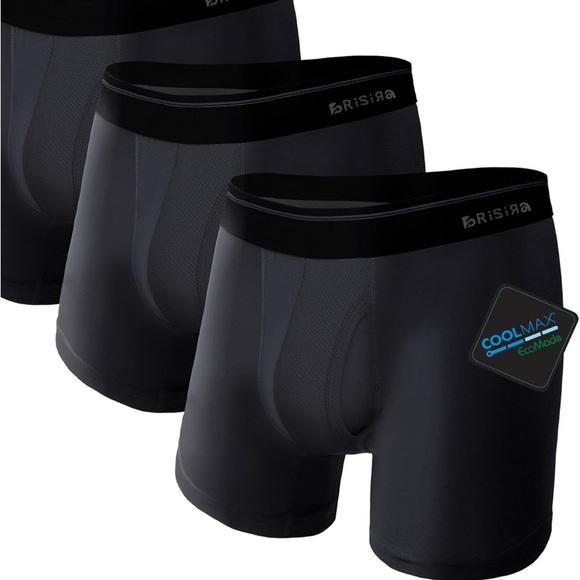 brisira | Underwear & Socks | Mens Black Boxer Briefs 3 Pack | Poshmark